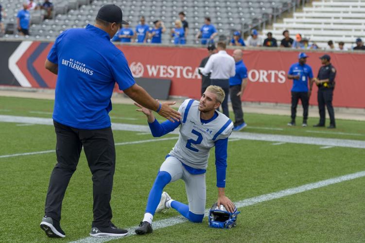 Battlehawks kicker Donny Hageman got to know head coach Anthony Becht ...