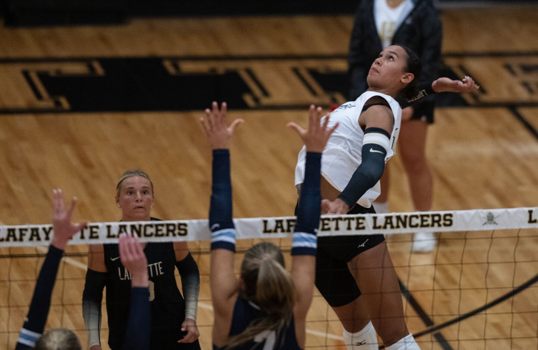 'It's 100% the whole game.' Shaye Witherspoon leads Lafayette to sweep ...