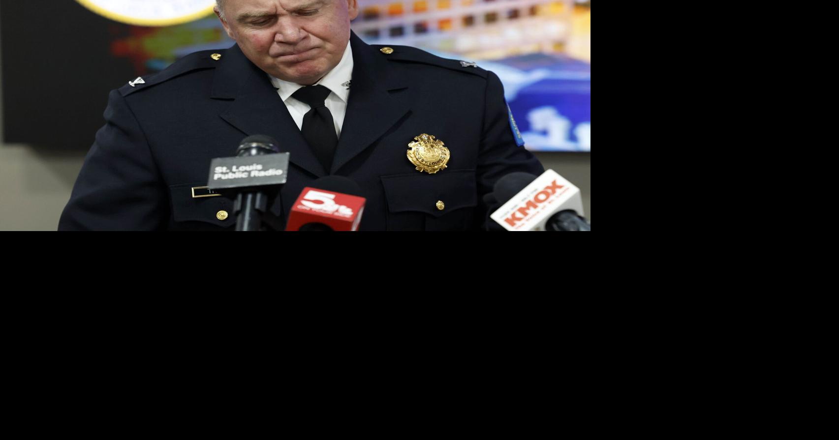 St. Louis Police Chief Robert Tracy speaks