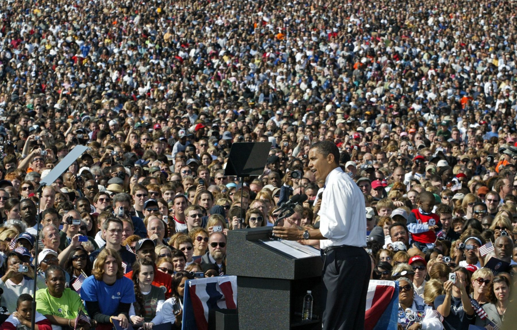 Oct. 18, 2008: St. Louis wows Obama with a record-setting campaign stop