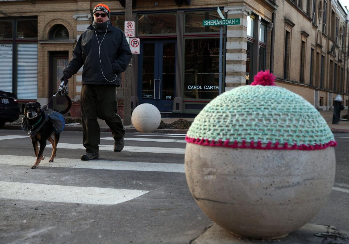 Loved, hated and decorated: Traffic calming balls get an Easter look