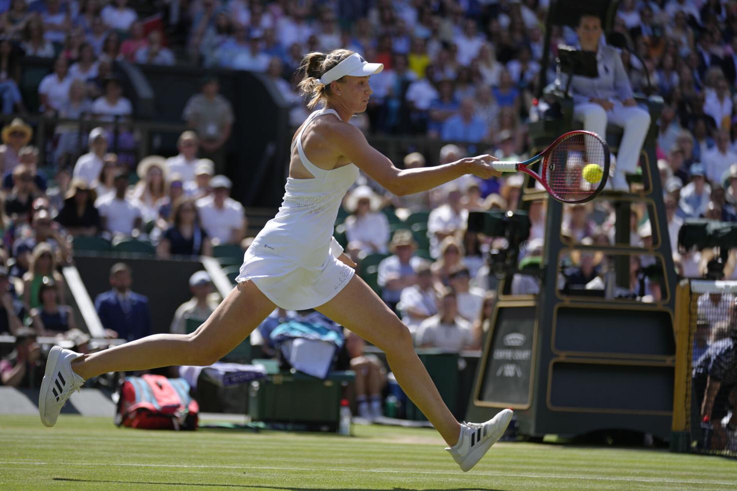 Photos: Elena Rybakina wins Wimbledon women's final for 1st Slam