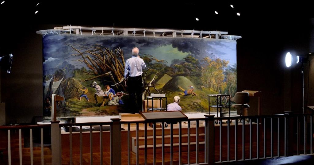 Conservators continue work on Art Museum's 'Panorama'