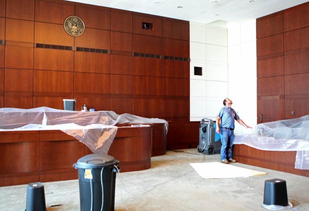 Eagleton courthouse gets a soaking