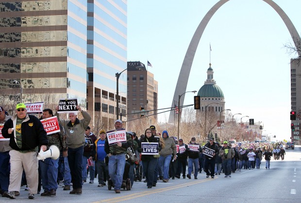 Mine workers protest targets Arch Coal