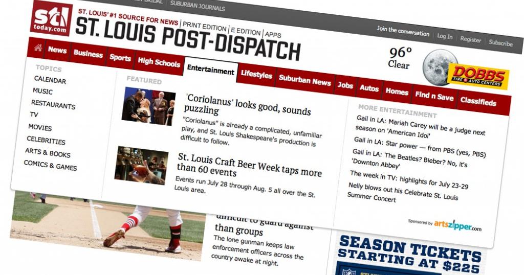 Some new navigation for STLtoday