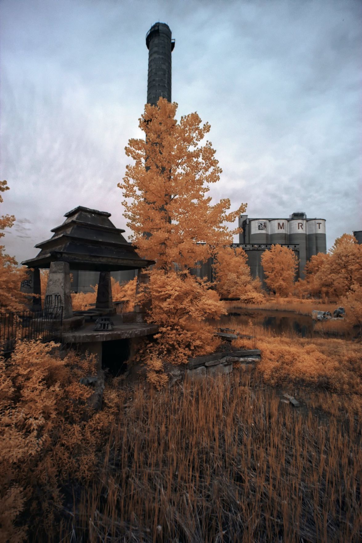An infrared look at the abandoned Cementland