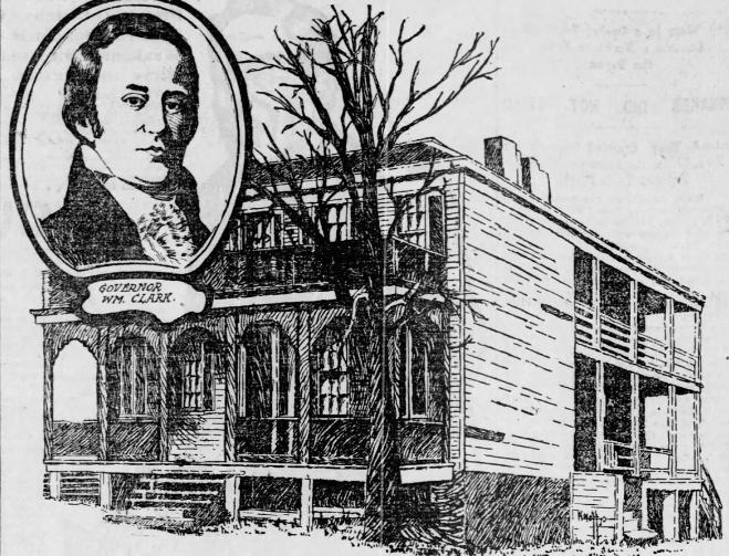 Was a former home of William Clark torn down in 1903?