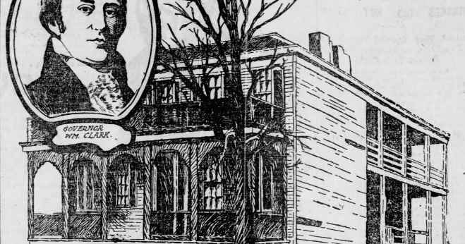 Was a former home of William Clark torn down in 1903?