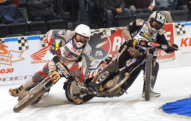 Photos: Motorcycle ice racing tour stops in St. Charles