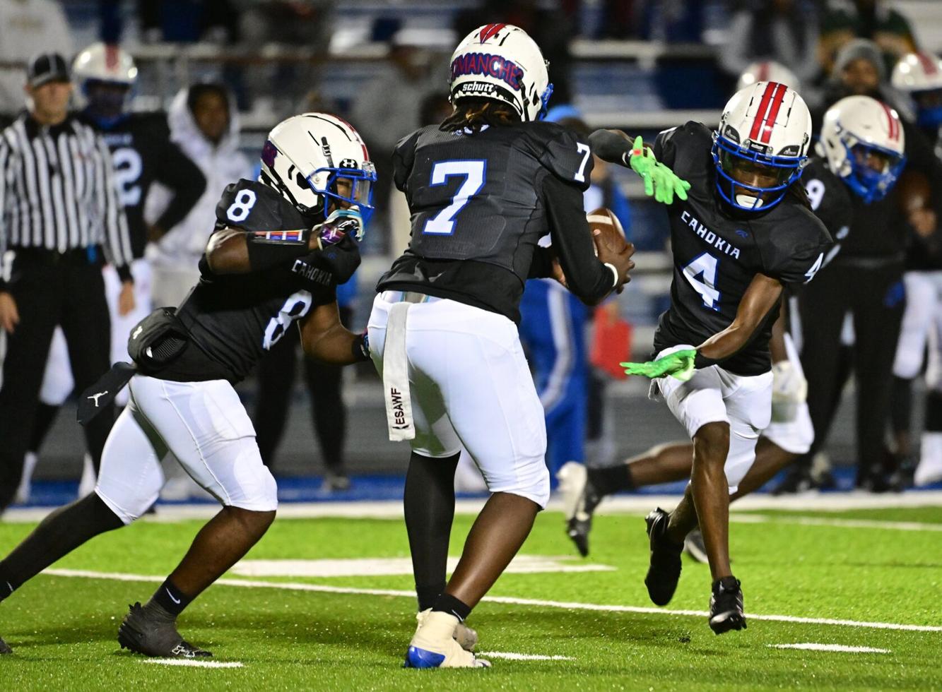 Cahokia hits on big plays to battle past Columbia for first playoff win ...