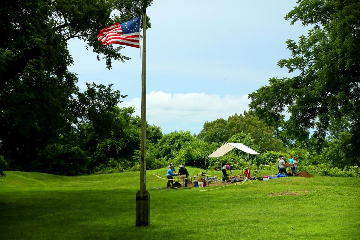 Photos: Archaeological students dig at buried American fort at Ft ...