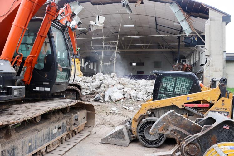 End of an era: Former Stoughton Armory, Community Gym demolition began ...