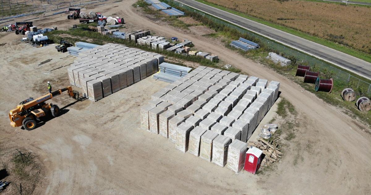 Solar Farm Panel Installation Begins Government