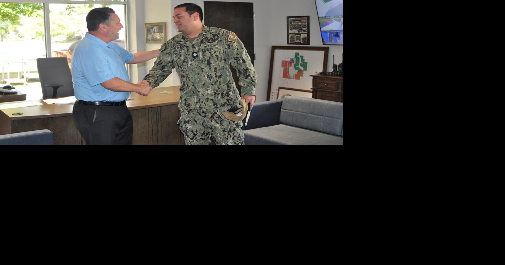 Commissioners, mayor meet with NSA Crane's new commanding officer ...