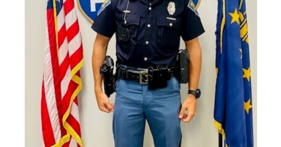 New probationary trooper Caleb Hughes reports to the Putnamville Post ...