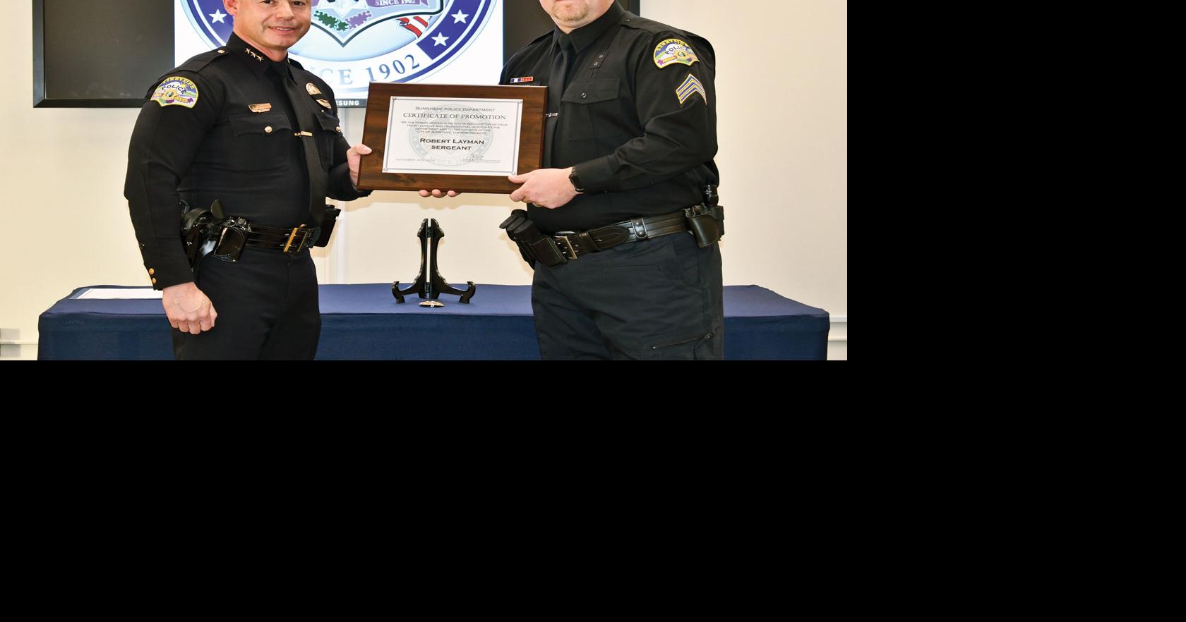 Officer Robert Layman promoted | News | sunnysidesun.com