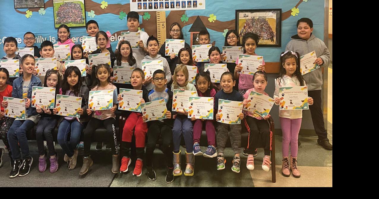 McClure Elementary School students of the month for March | Grandview ...