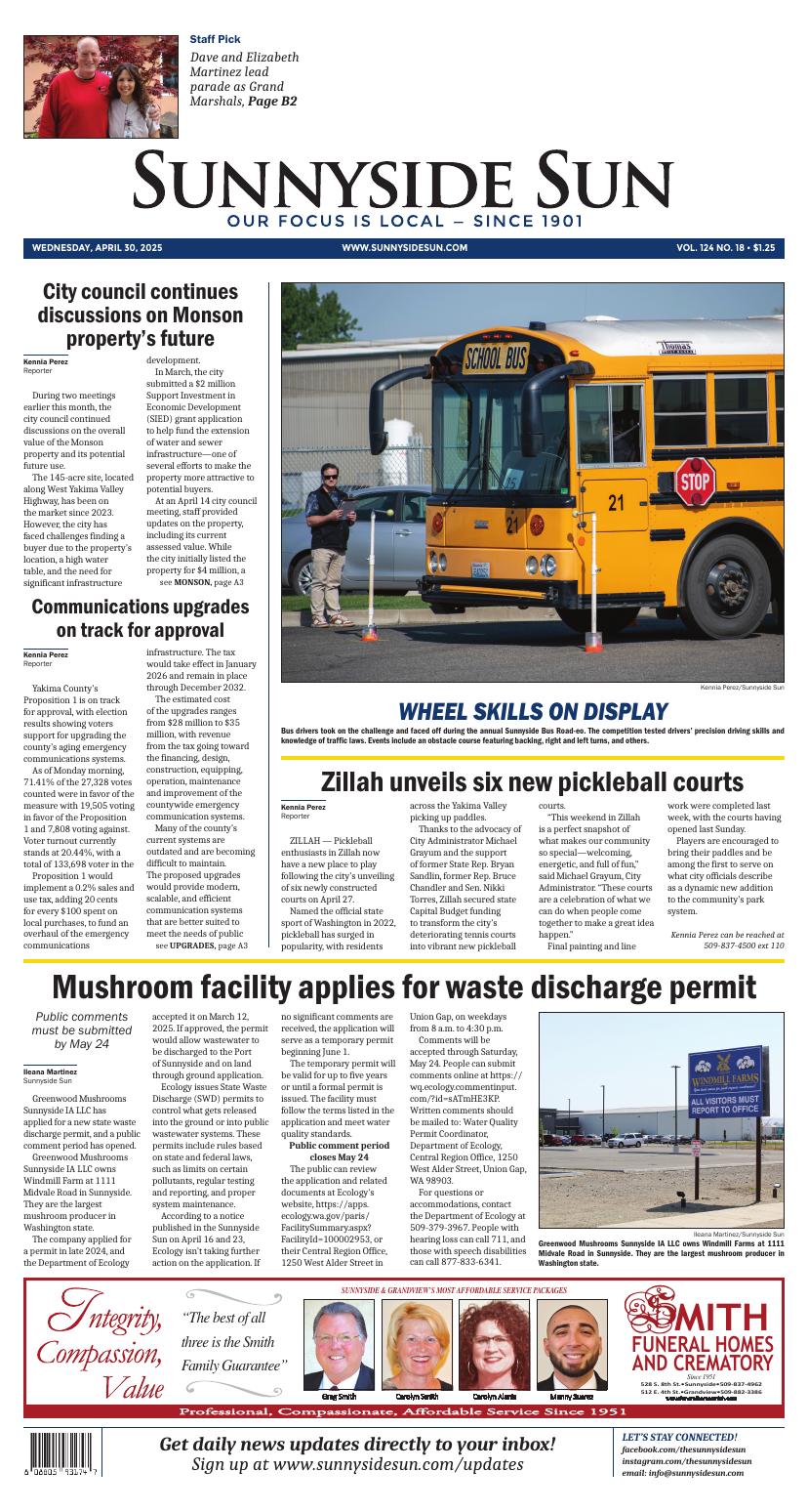 Page A01 | e-Edition | sunnysidesun.com