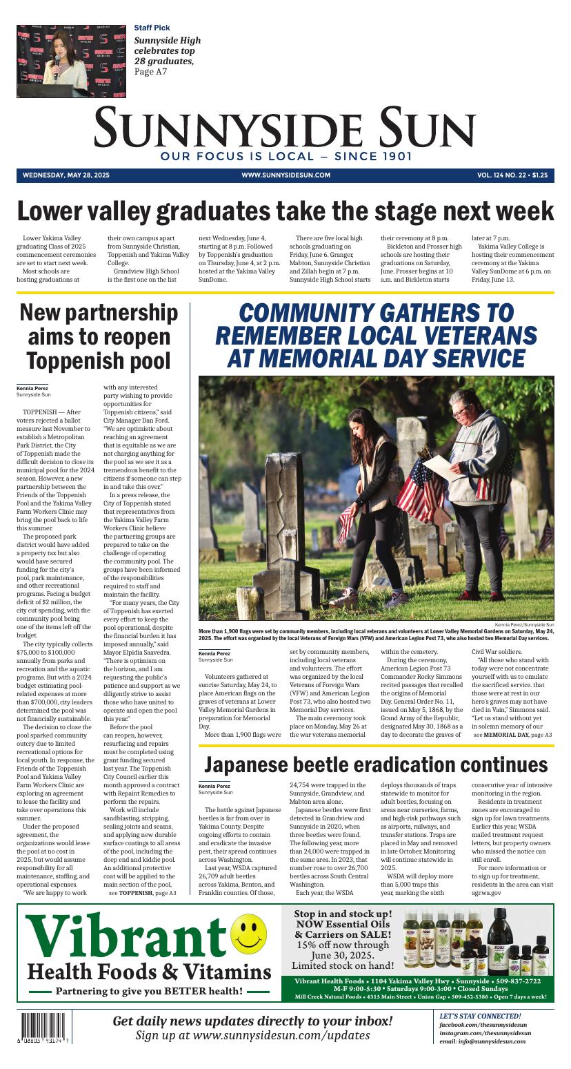 Page A01 | e-Edition | sunnysidesun.com