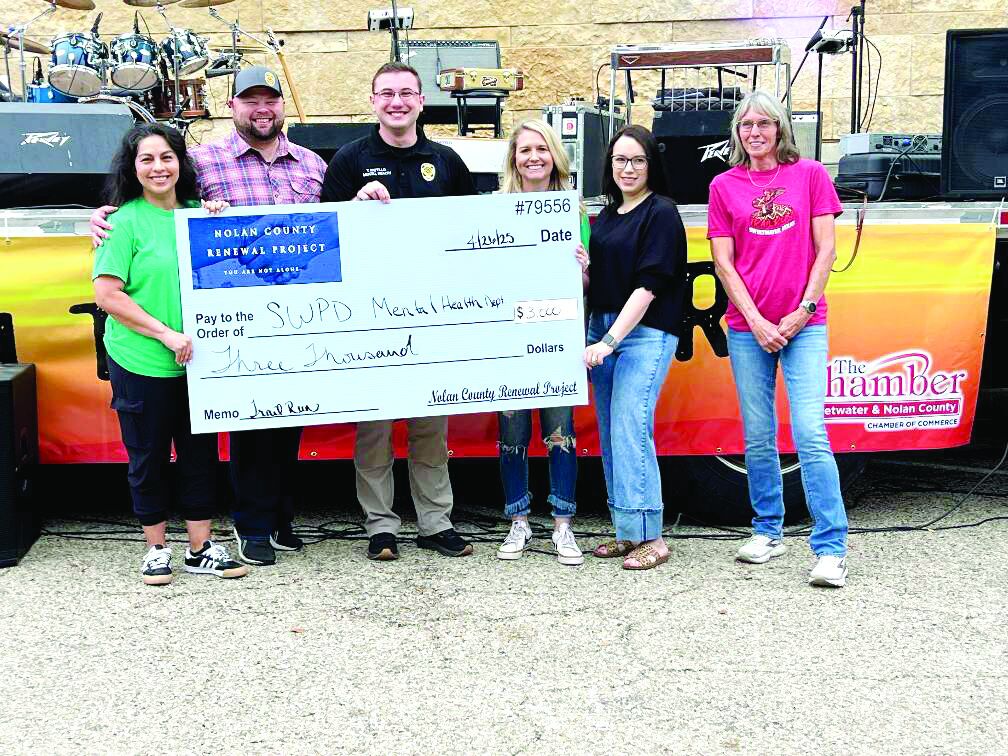 Nolan County Renewal Project Donates Checks to Police; Hospital ...