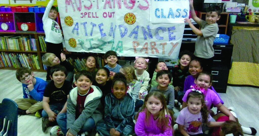 Ms. Kilgore’s Class Wins Mustangs Spell Out Pizza Party and Perfect ...