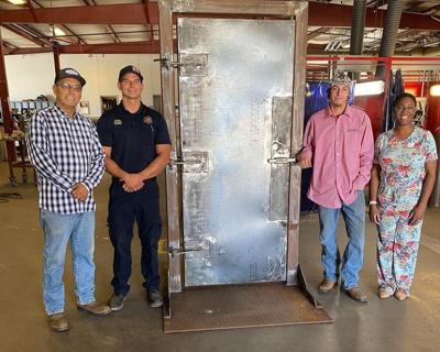 TSTC Welding Students Donate Steel Door to Sweetwater Fire Department ...