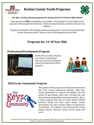 Extension Office offers multiple programs to Rankin County Youth | News ...