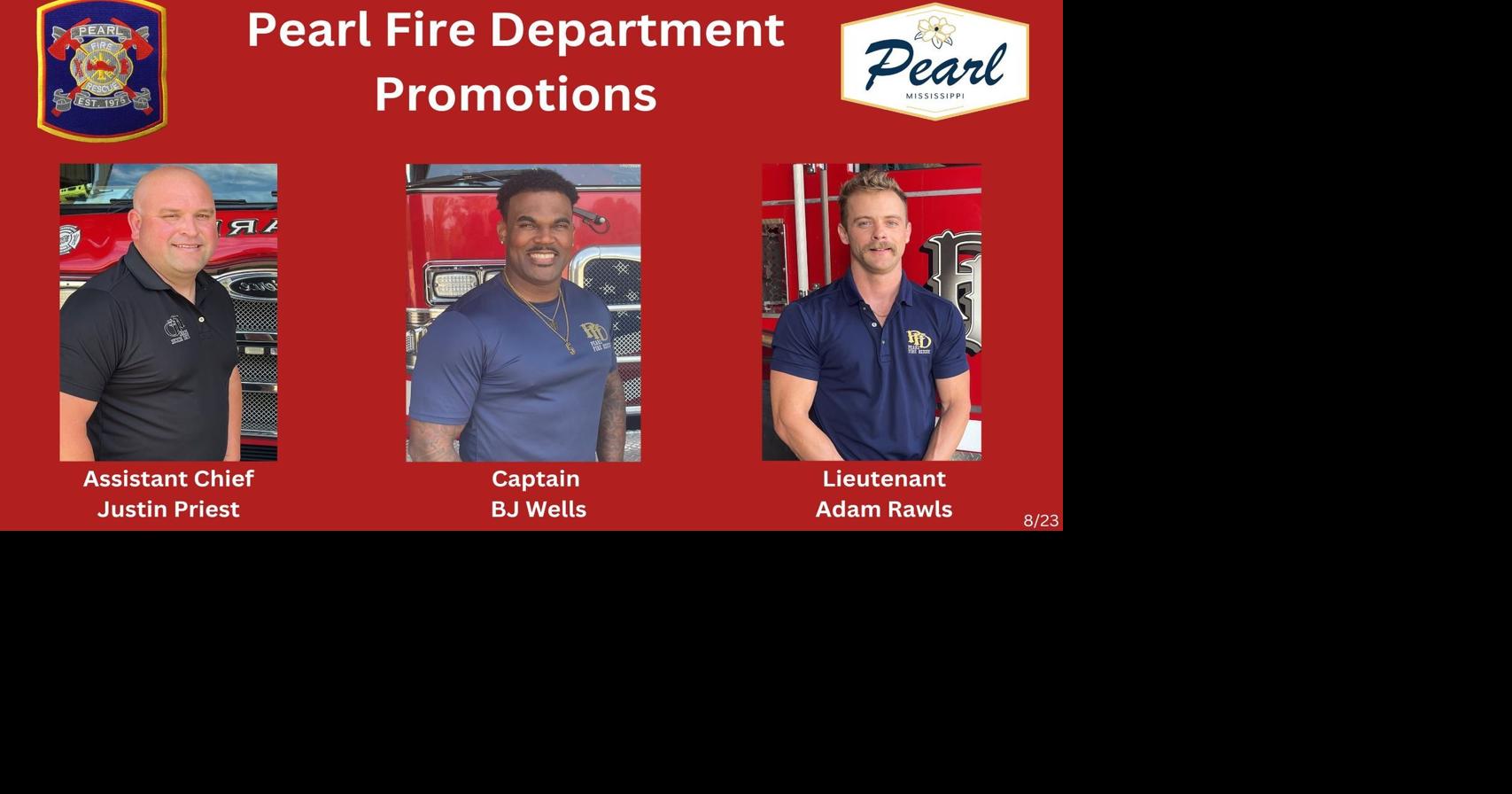 Pearl Fire Department announces recent promotions | News | swrankinnews.com