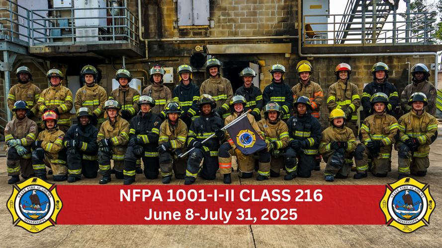 Mississippi State Fire Academy Recognizes NFPA 1001 Class 216 Graduates ...