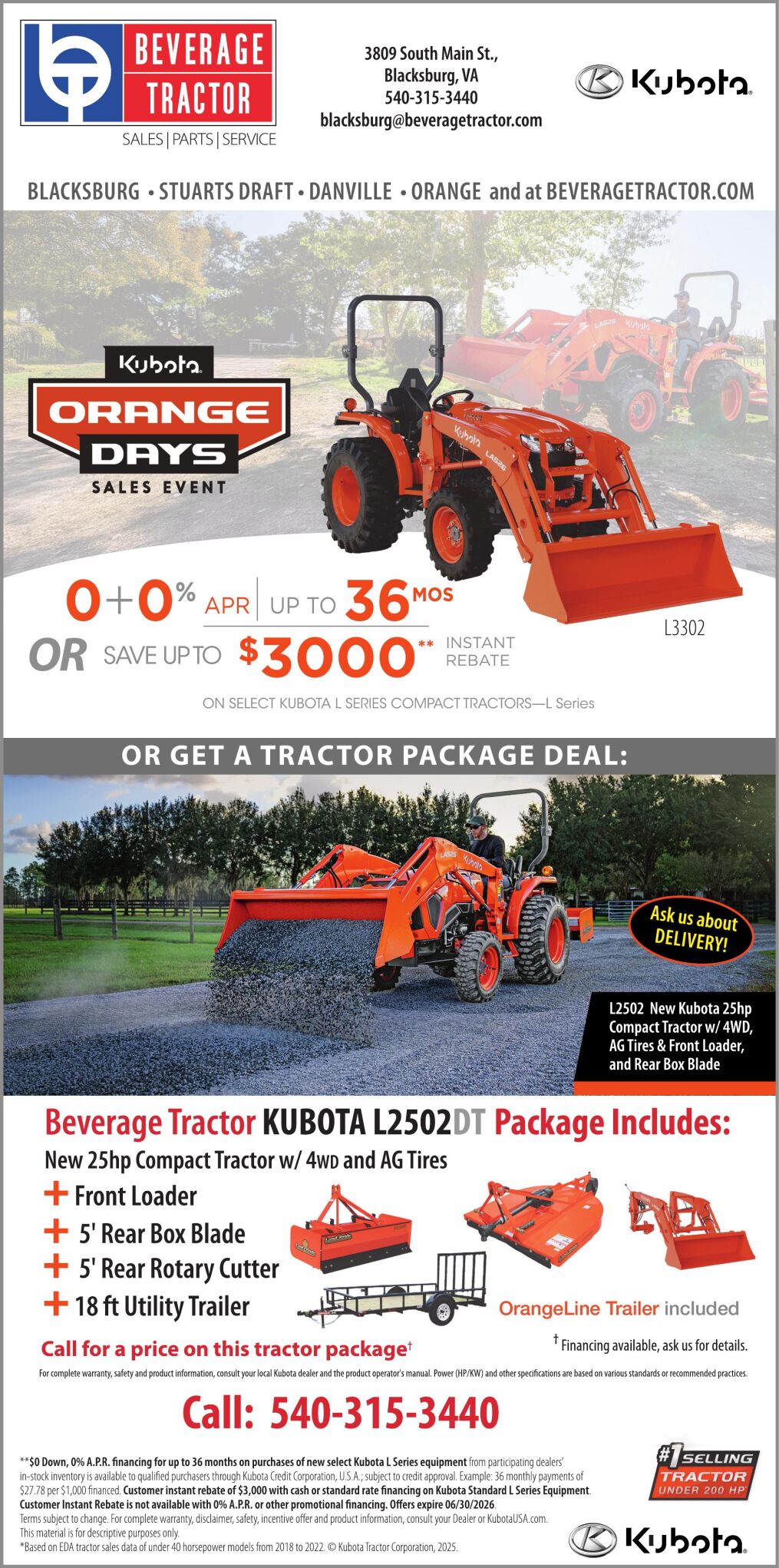 BEVERAGE TRACTOR