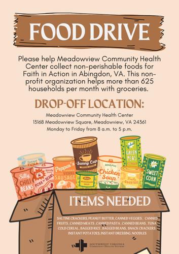 Food drive is under way for Abingdon's Faith in Action