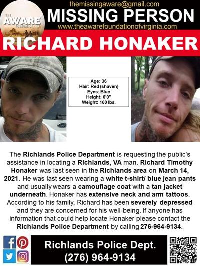 Richlands police seeking information on missing man
