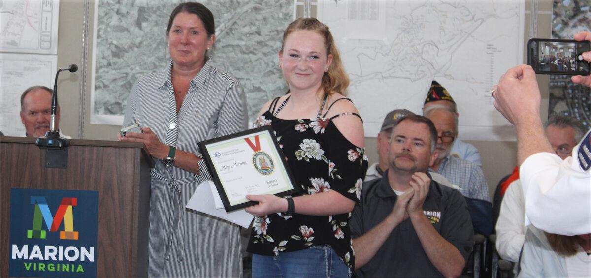 Marion student wins regional prize for 'If I Were Mayor' essay