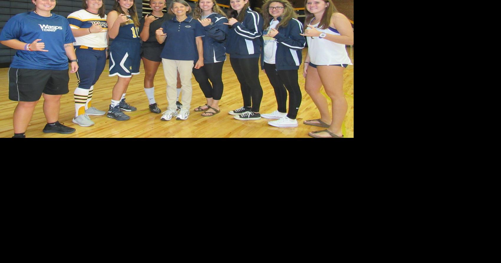 Female athletes help young girls build sports skills at Emory & Henry camp