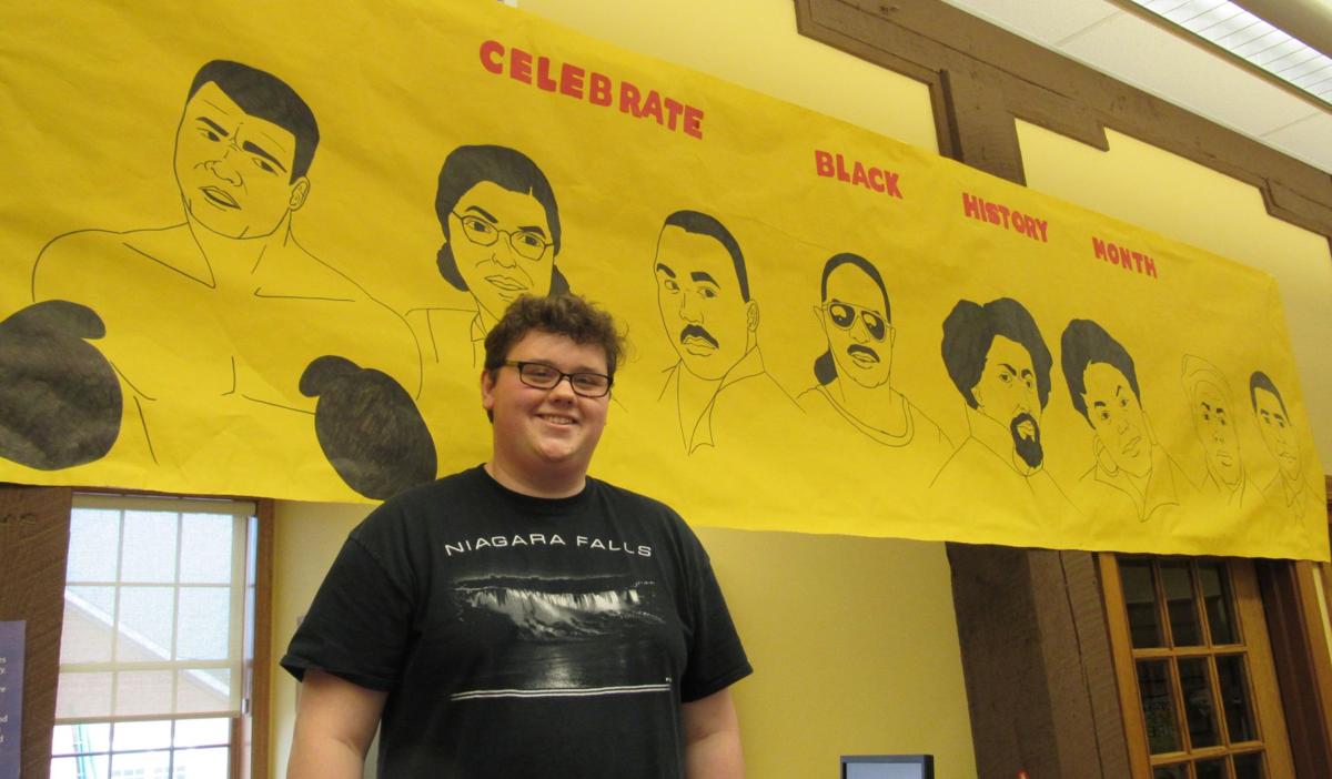 Dillon Scott honors Black History Month using his artistic talenst at ...