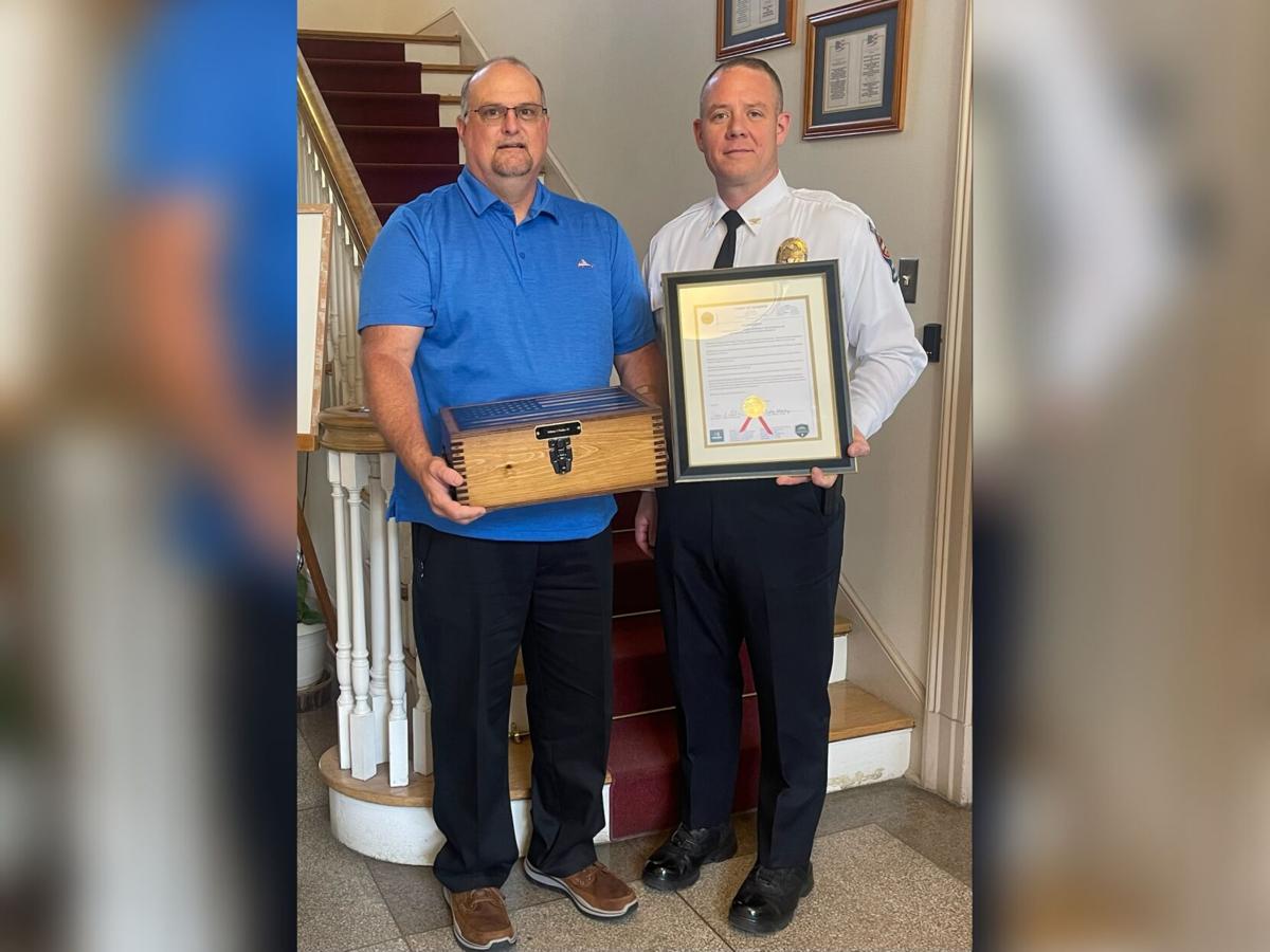 Perdue's service honored at Marion council meeting