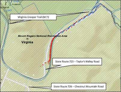 Construction in Taylors Valley to impact Virginia Creeper Trail use