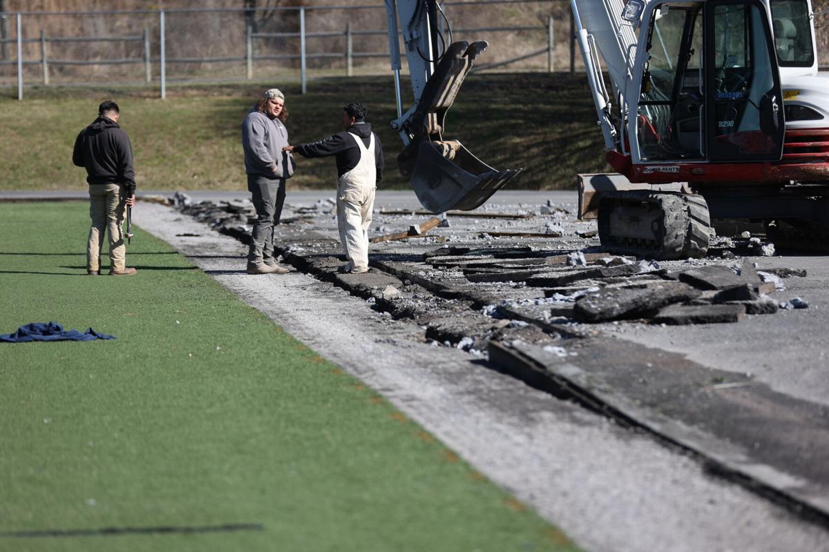 Work underway on turf fields