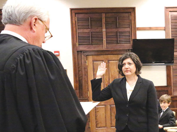 Floyd's former Commonwealth's Attorney takes oath as judge