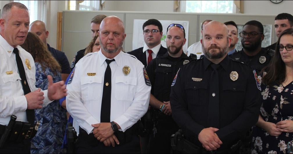 Marion PD promotes two, adds three new officers