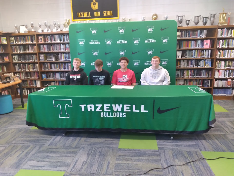 Four from Tazewell sign athletic grants