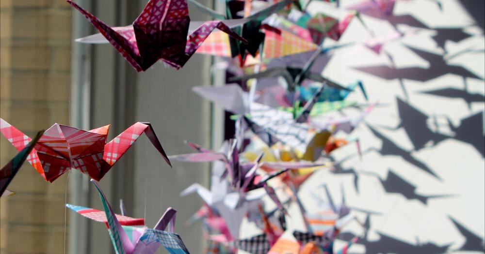 1,000 paper cranes in Marion convey message of hope, community, worth