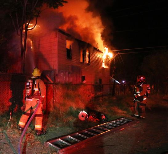 two story structure fire