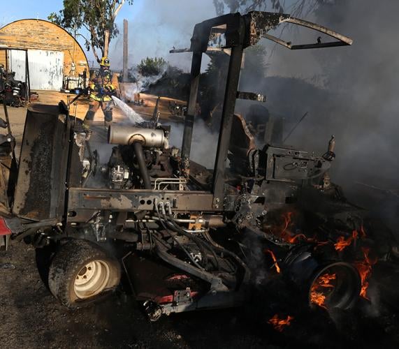 Fire destroys tractors at golf course | News | taftmidwaydriller.com