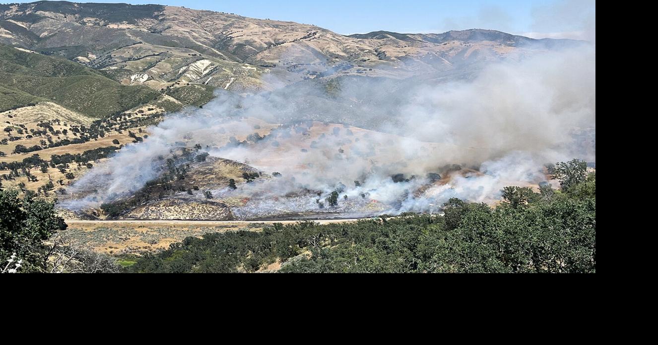 Brush fire burns on Highway 166 near Rock Front Ranch | News ...