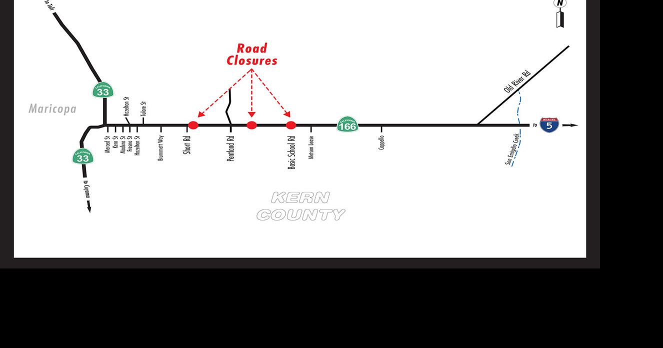 Highway 166 east of Maricopa to close for construction | News ...