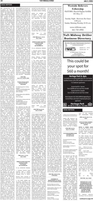 Page 20260702-001 | e-Edition | taftmidwaydriller.com