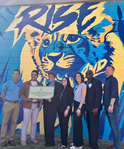 Greco principal hopes new mural sends a message of hope to community ...