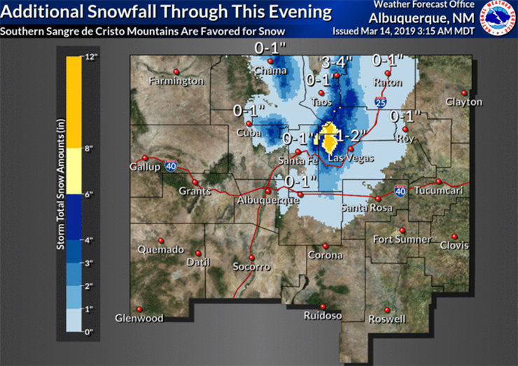 More snow headed for Taos County Thursday evening | Environment ...
